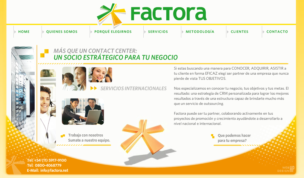 Factora / Trinario – sitios webs animados | Estudio DOXEL