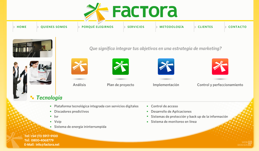 Factora / Trinario – sitios webs animados | Estudio DOXEL